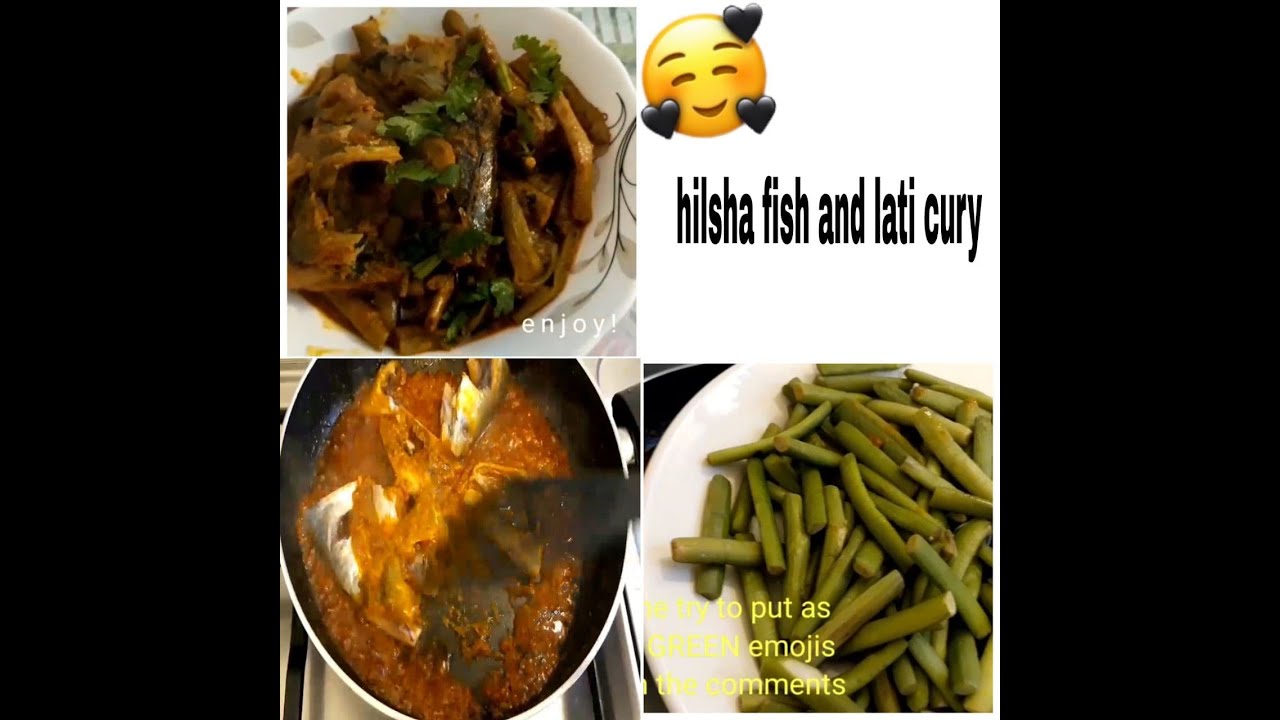 HILSHA FISH With LOTI . কচুর লতি ইলিশের মাথা দিয়ে রান্না - YouTube