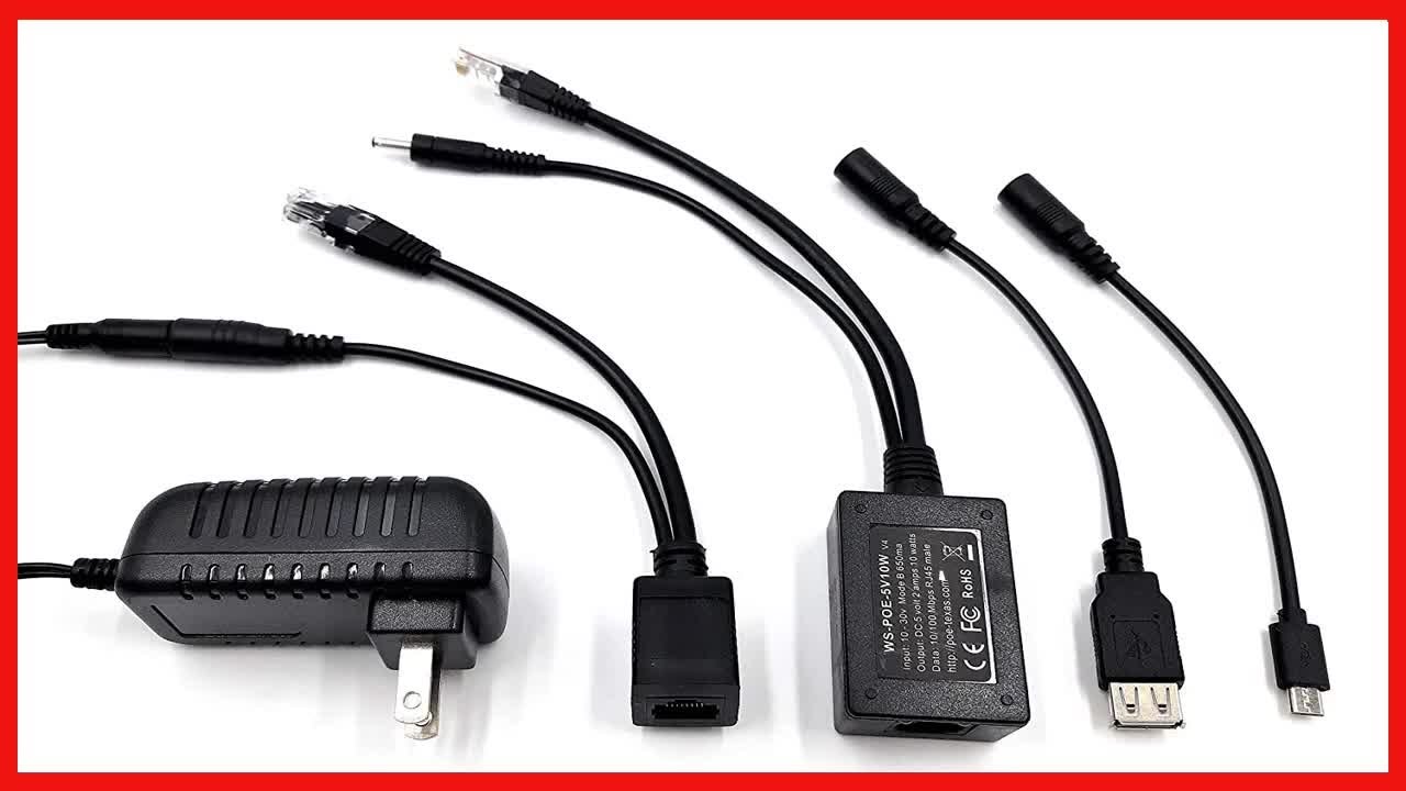 PoE Texas PoE to USB Kit Power over Ethernet Extender Kit Includes 24V ...