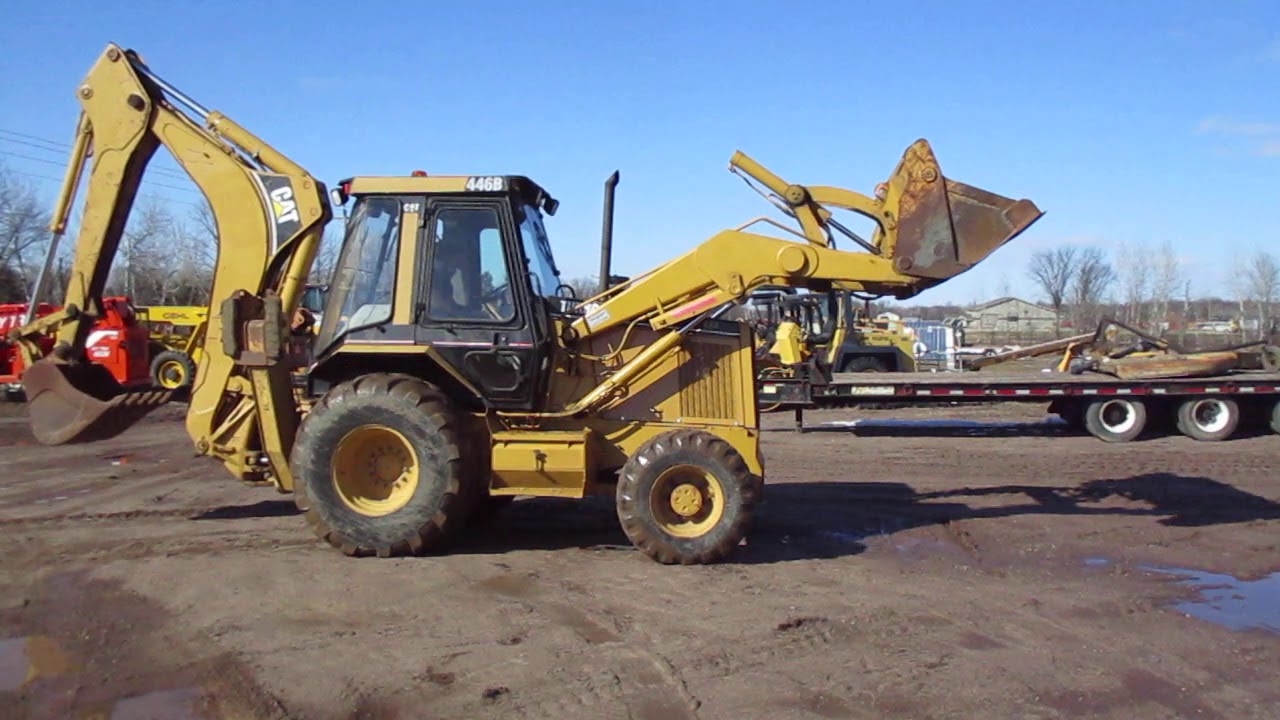 2002 Cat 446B, s/b BL03091 - YouTube