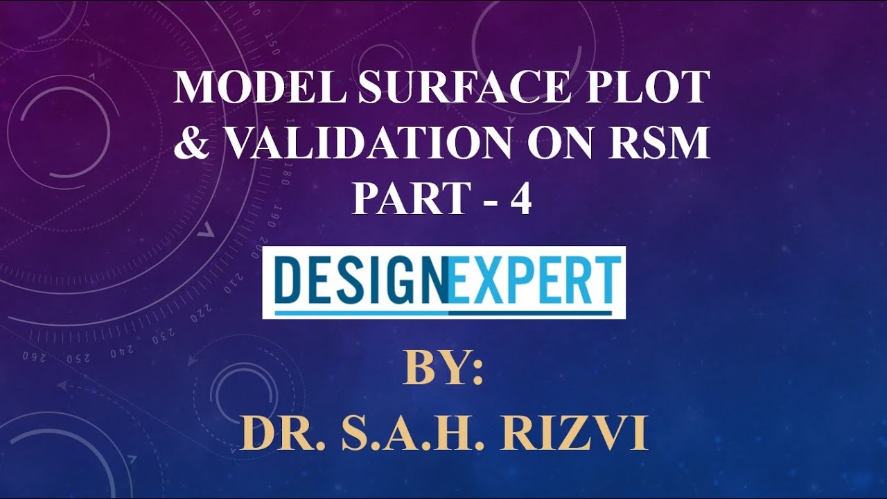 Model Surface Plot & Validation on RSM Part 4 - YouTube