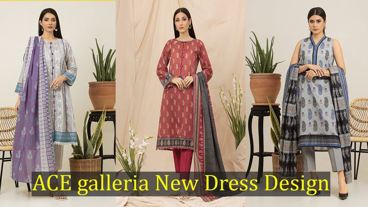 Ace galleria new unstitched collection || fashionista 2023 - YouTube