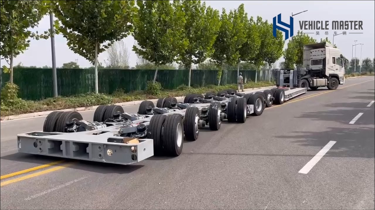 Heavy Duty 8 Axle Modular Lowbed Trailer - Vehicle Master - YouTube