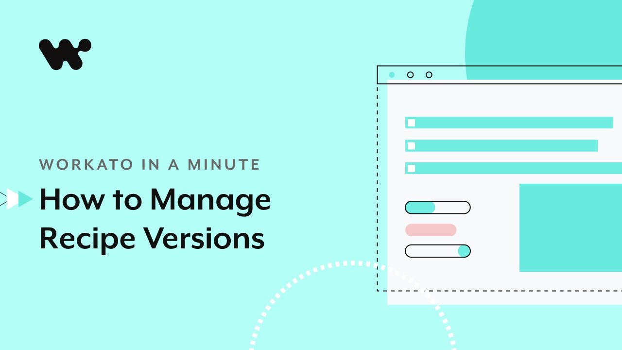 How to manage recipe versions l Workato in a Minute - YouTube
