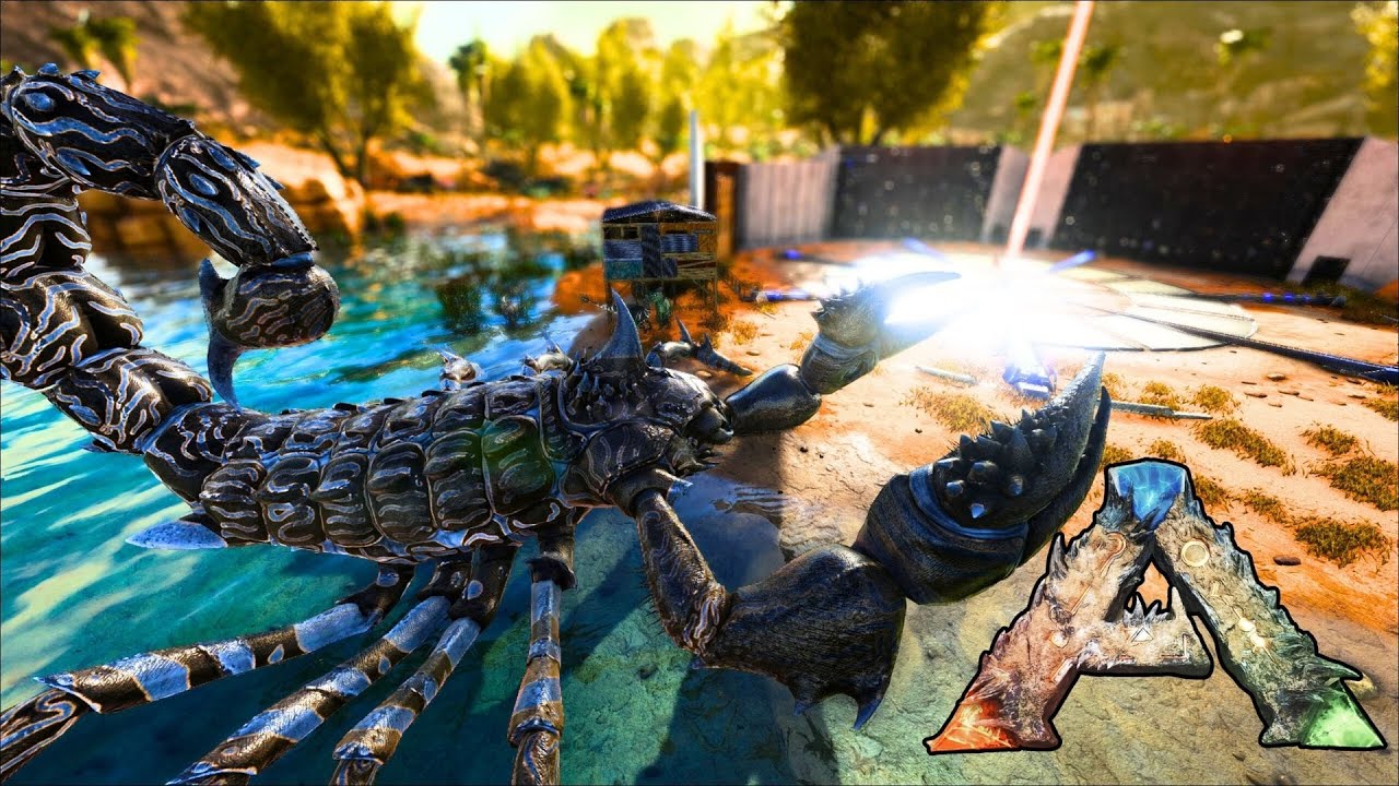 GIANT SCORPION BOSS is goin' down! | Ark Scorched Earth Zombie ...