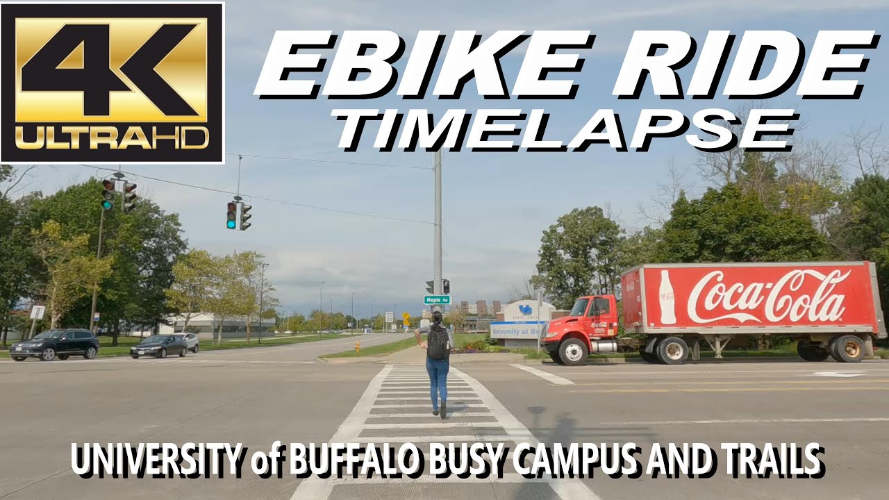 4K Ebike Ride Timelapse - Ride Around University of Buffalo College ...
