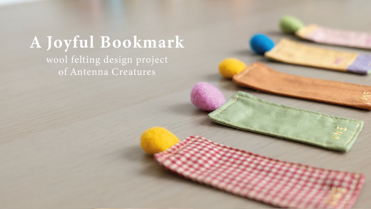 Sew a Joyful Bookmark | une felt - YouTube