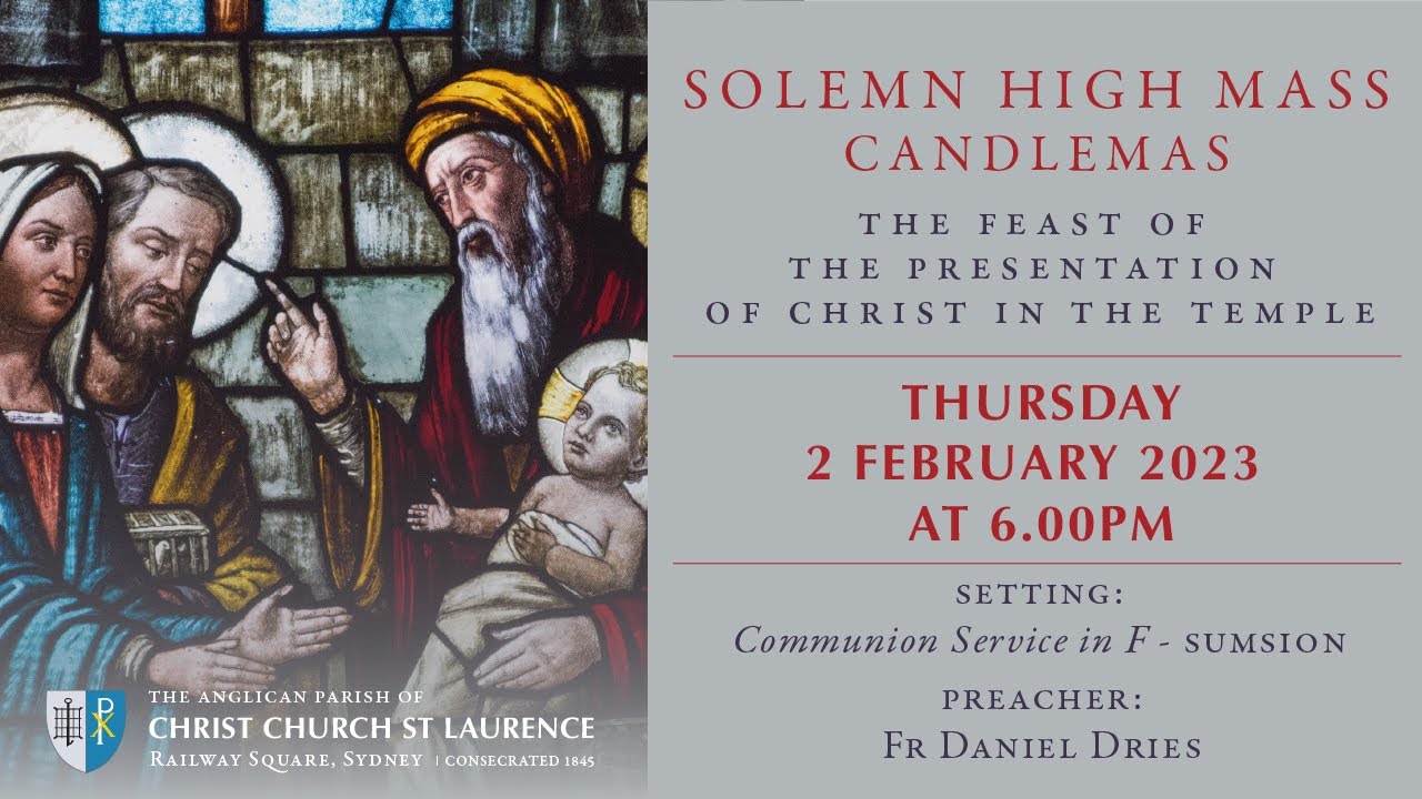 Candlemas - The Presentation of Christ in the Temple (Thursday 2 ...