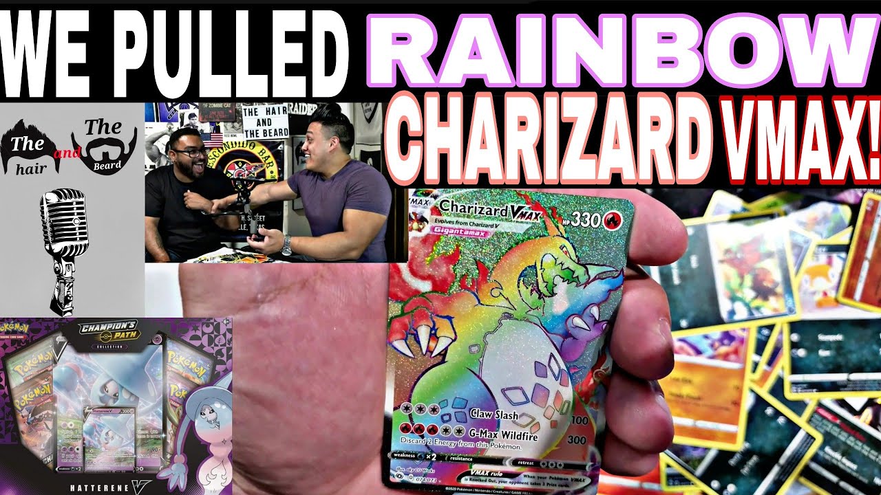WE PULLED RAINBOW CHARIZARD VMAX IN 2021 ! POKEMON HATTERENE V BOX ...