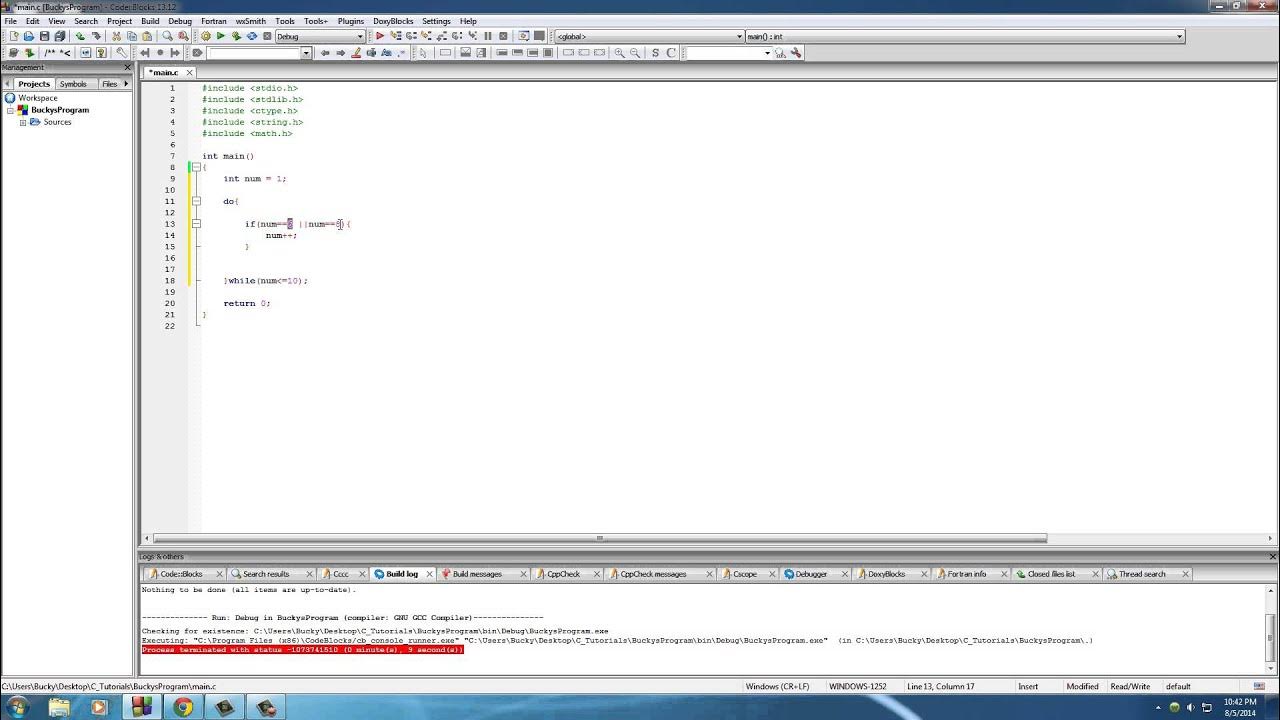 C Programming Tutorial - 30 - continue - YouTube