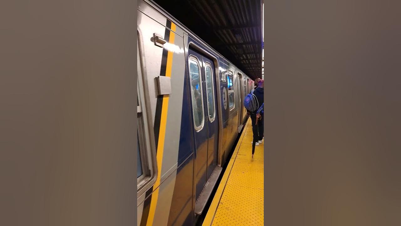 Manhattan Queens Bound R46 R211A A trains at Jay Street Metrotech - YouTube