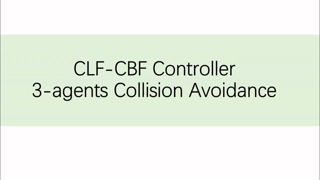 CLF-CBF Controller 3-agent collision avoidance - YouTube