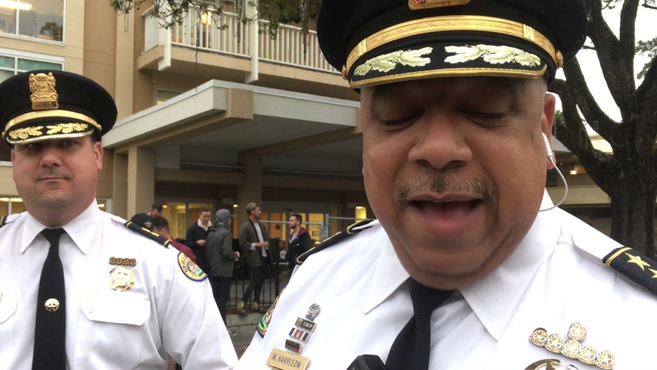 NOPD Chief Michael Harrison on Shaking the Hands of Officers on Uptown ...