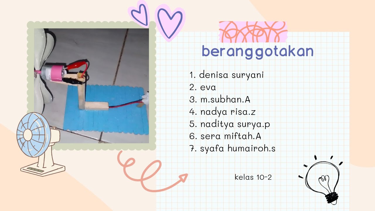 PERUBAHAN ENERGI GERAK MENJADI ENERGI LISTRIK SEHINGGA MENGHASILKAN ...