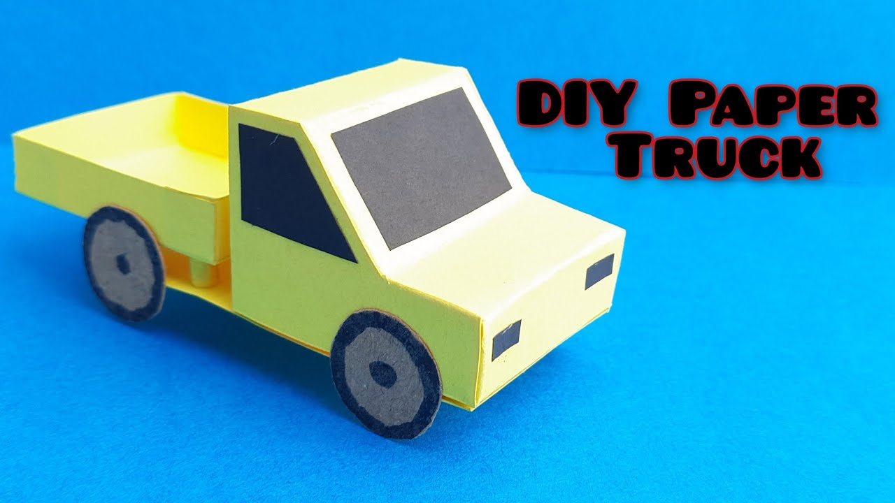 DIY Paper Truck 🚚 | Easy Paper mini rc truck | ♥️ paper truck | paper ...