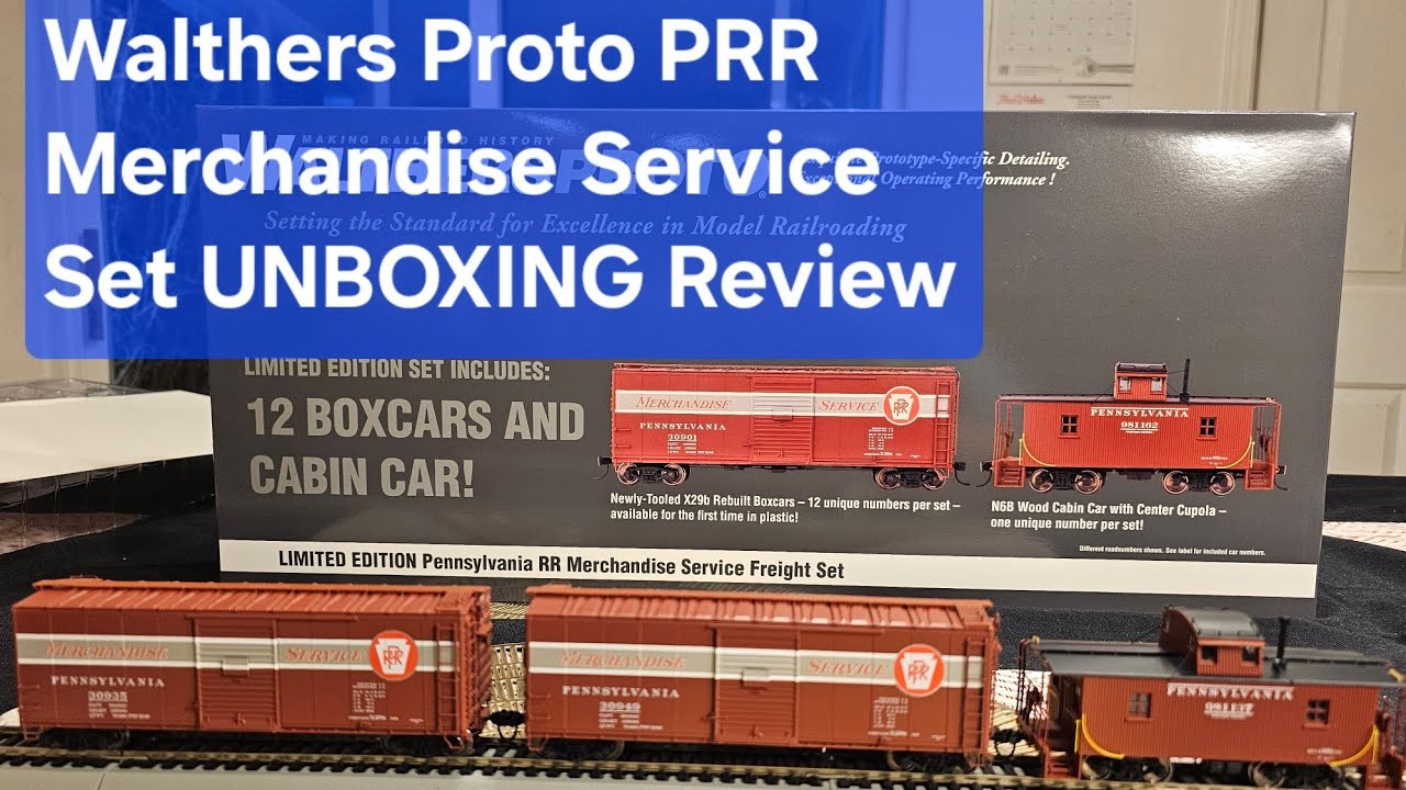 Walthers Proto PRR Merchandise Service Freight Set UNBOXING Review with ...