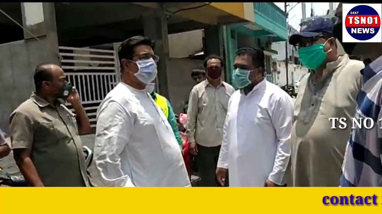 MALAKPET MLA AHMED BALALA INPECTED THE RED ZONE AREAS OF FATEH KHAN ...
