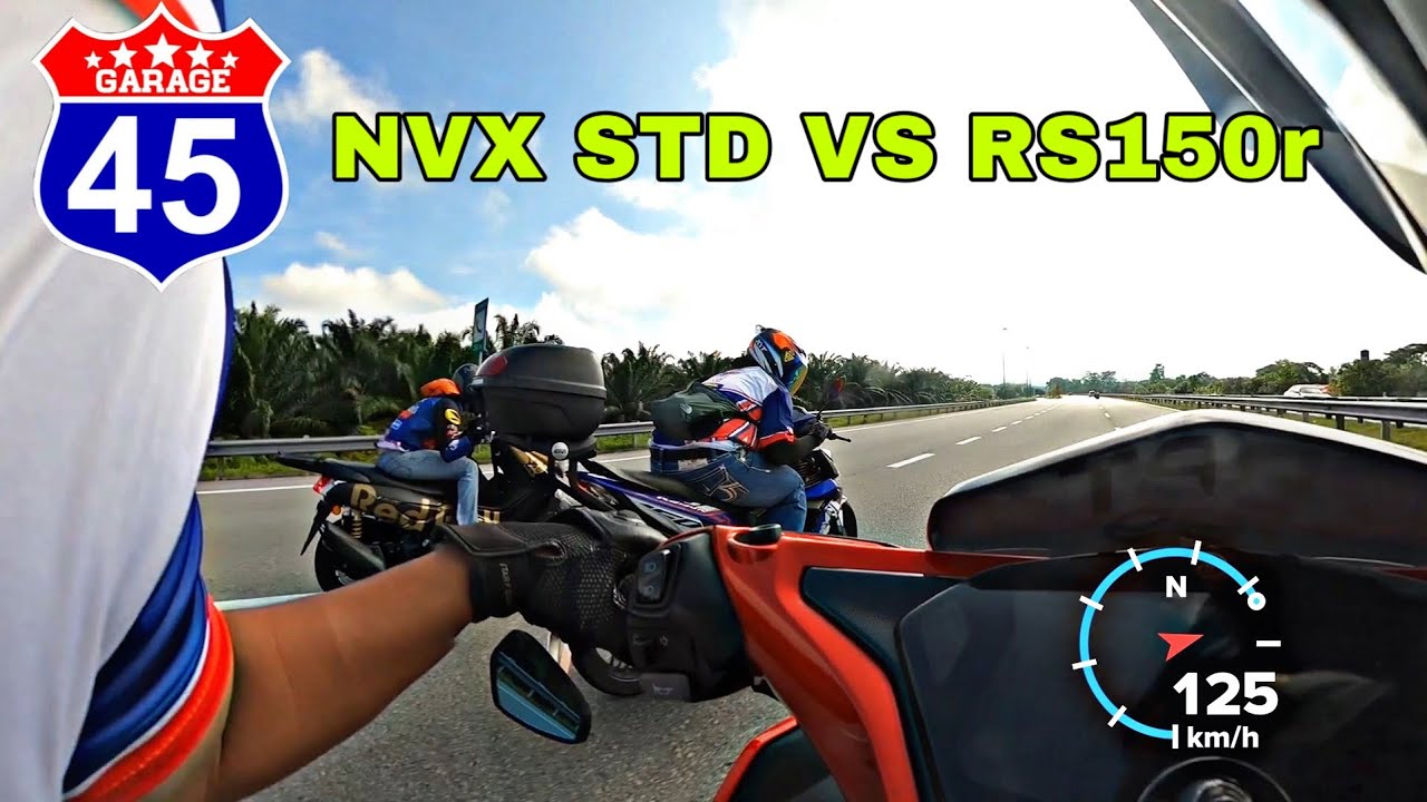 NVX155 vs NMAX vs RS150r vs Y15zr | TOP SPEED | 360max - YouTube