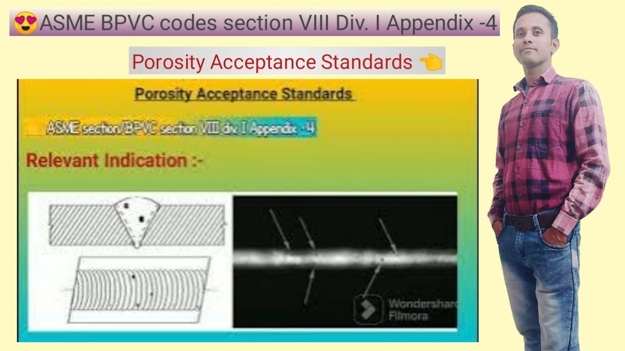 porosity Acceptance standards | ASME BPVC section VIII div. I Appendix ...