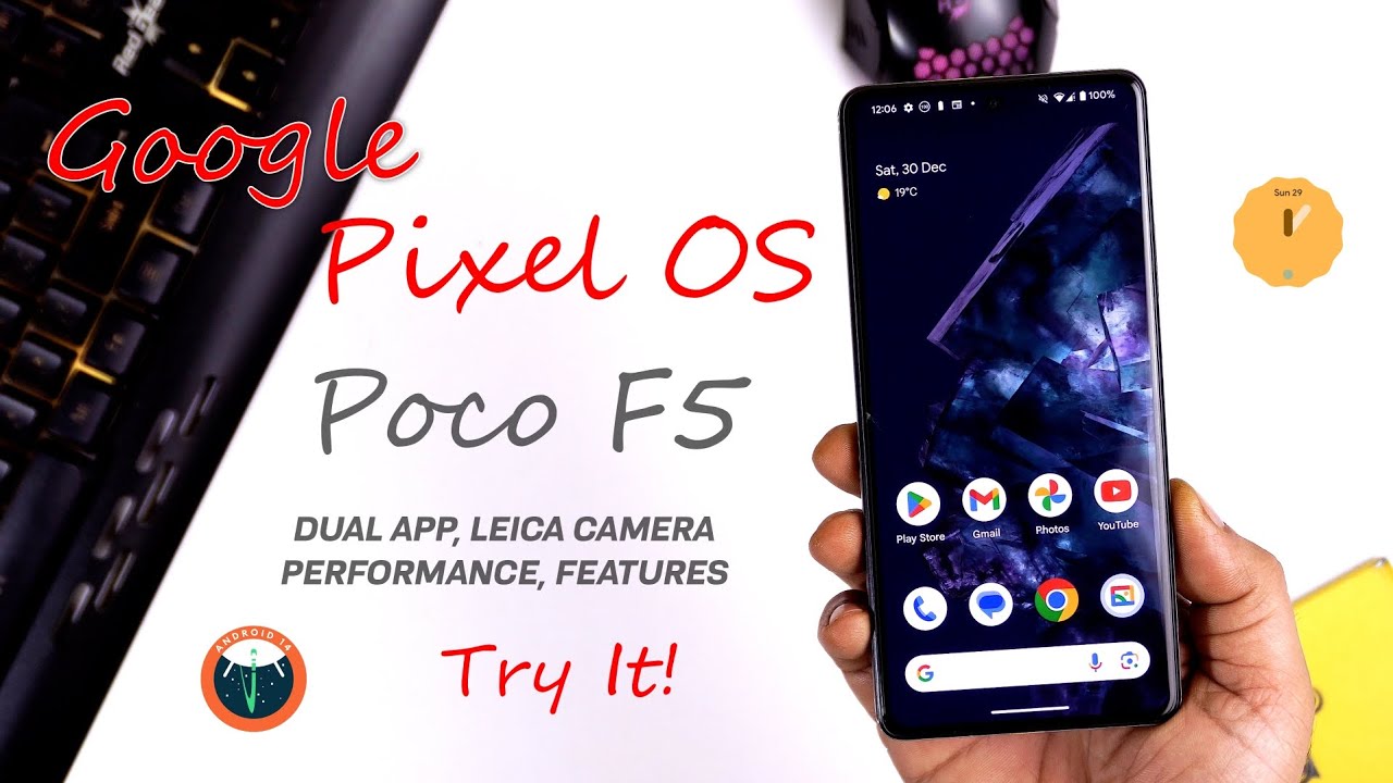 Google Pixel OS Android 14 for Poco F5 Review, New Features added and ...