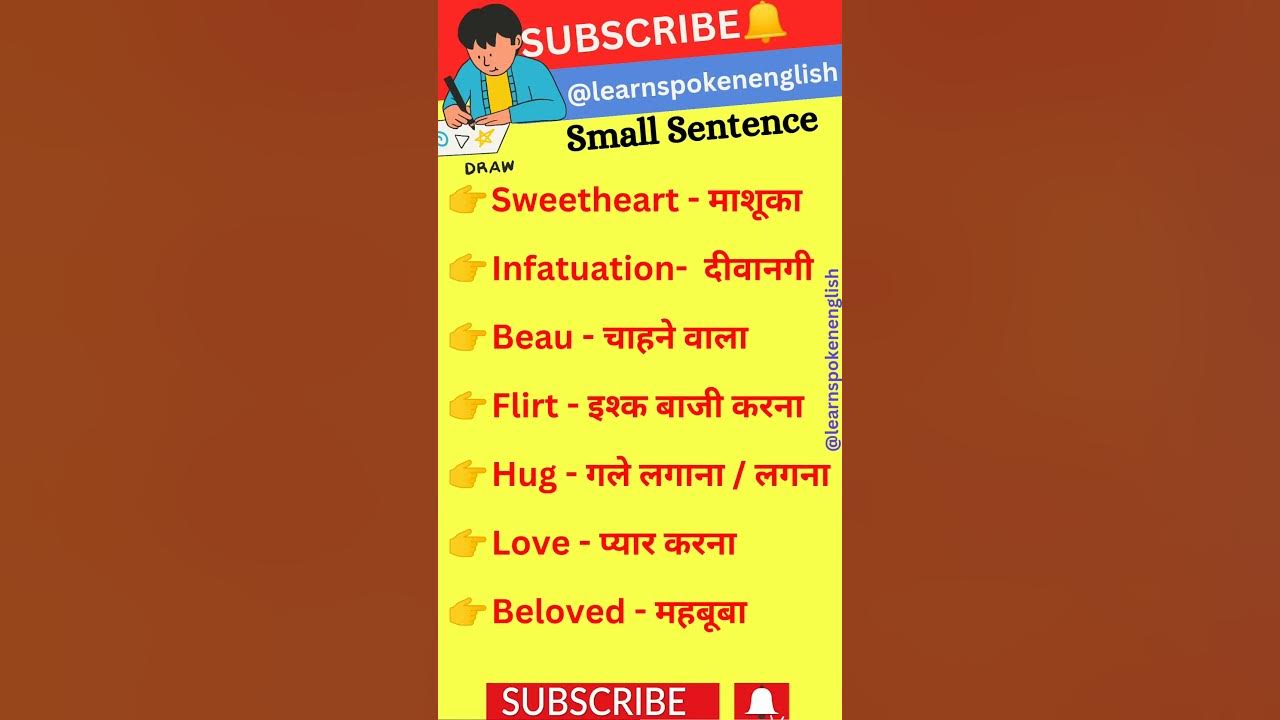 Daily Use Words Spoken English Word Meaning In Hindi shorts daily-use-words-spoken-english-word-meaning-in-hindi-shorts