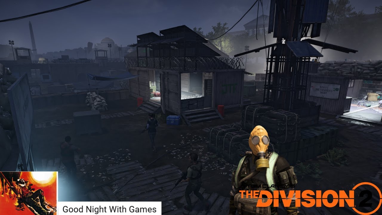 The Division 2 Ambience - Outpost in Washington, D.C.- Night with calm ...