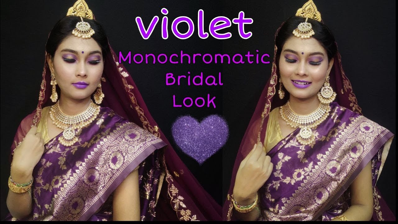 Violet Monochromatic Bridal Makeup/ Violet Monochromatic Makeup ...