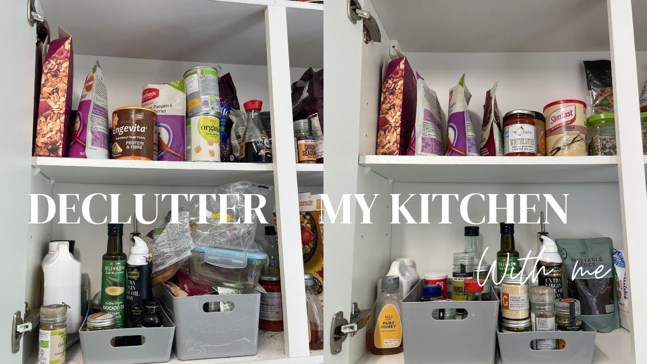 DECLUTTER MY KITCHEN WITH ME | MOVING PREP 📦 - YouTube