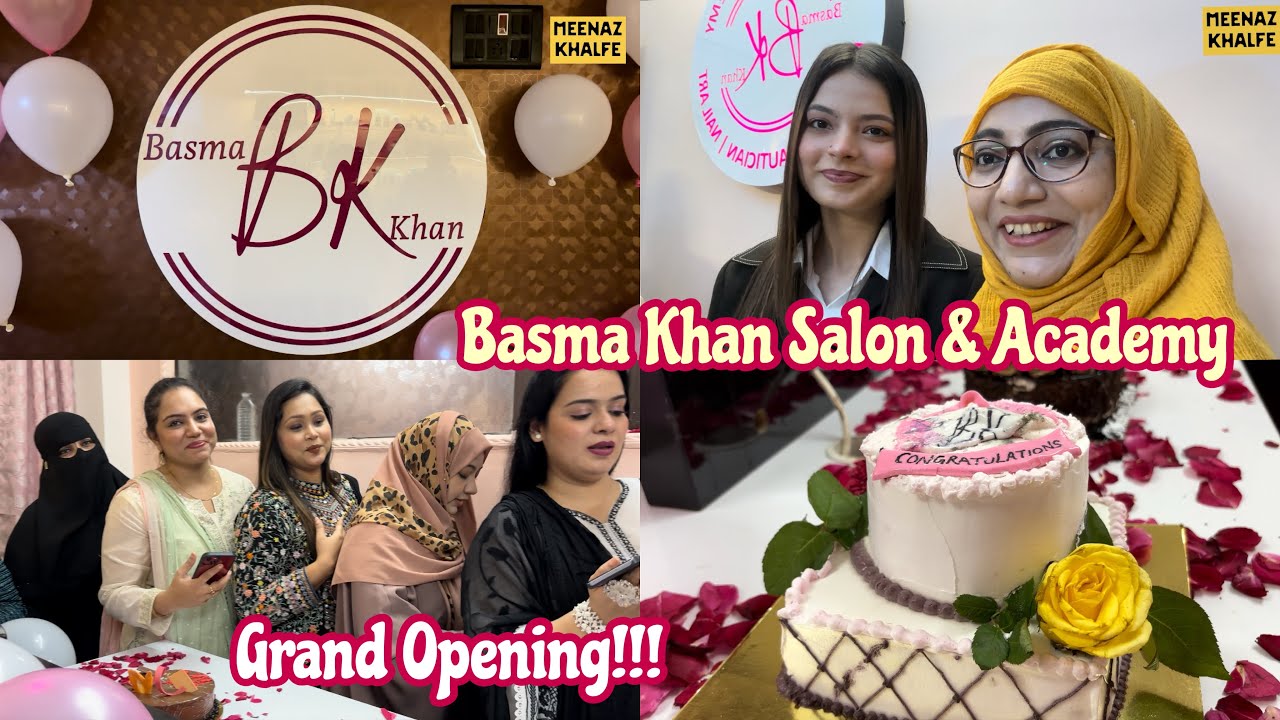 Guest of Honour at the grand opening of @Basma_shk Beauty Salon and Academy😍| Meenaz Khalfe ...