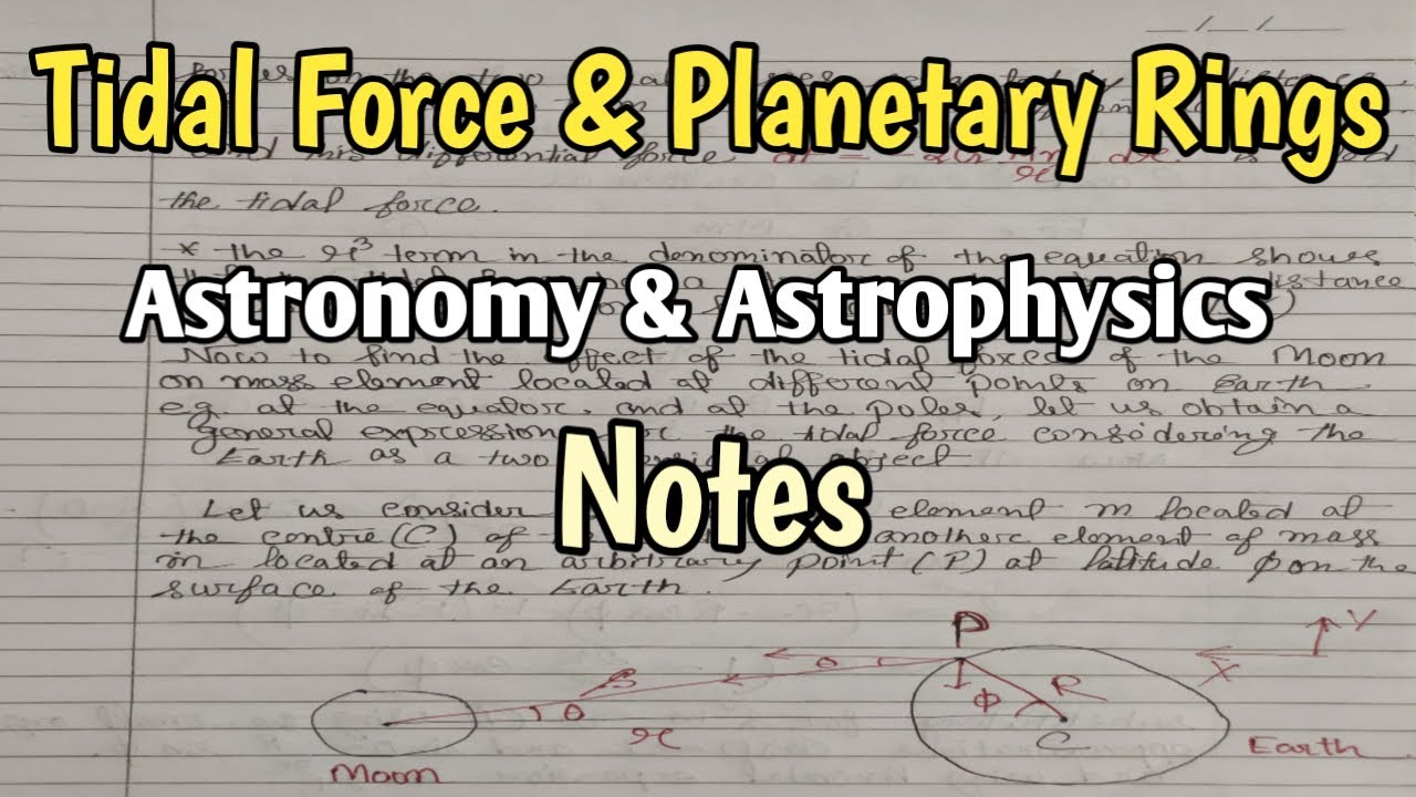 Tidal force and planetary system. Astronomy & Astrophysics notes. Bsc ...