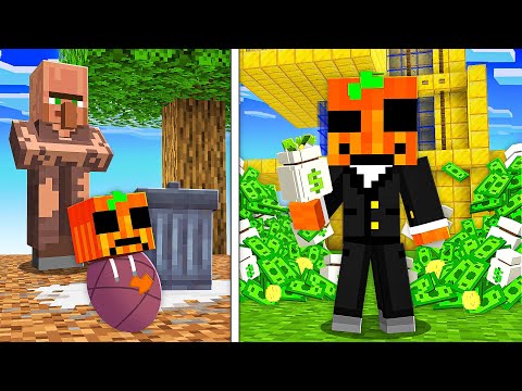 Pasé de BEBE POBRE a BEBE MILLONARIO en Minecraft!