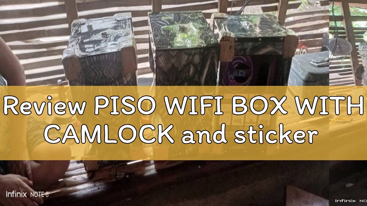 Review PISO WIFI BOX WITH CAMLOCK and sticker - YouTube