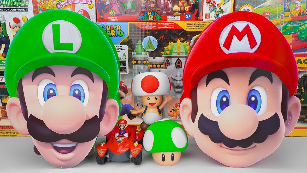 Super Mario Bros Unboxing Review 🍄 Mario and Luigi Mystery Box - YouTube