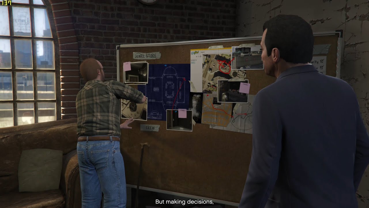 GTA V MICHAEL AND LESTER PLANNING FOR JEWELLERY SHOP ROBBERY - 3 4K GTA ...