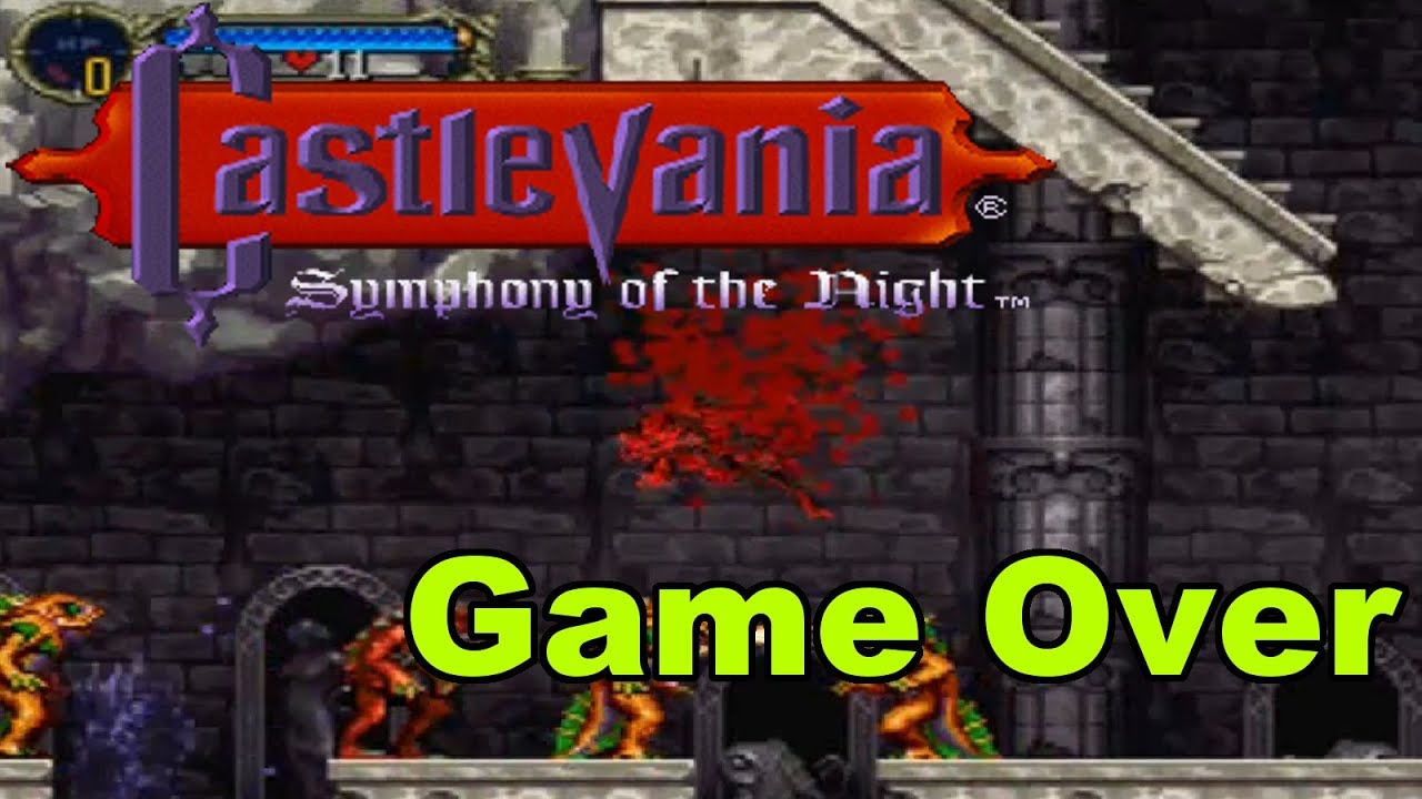 Castlevania: Symphony Of The Night [PSX] - Game Over - YouTube