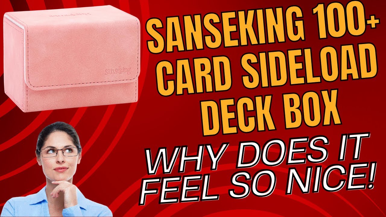 Premium Deck Box Feel: Sanseking 100+ Card Side Load Deck Box - YouTube