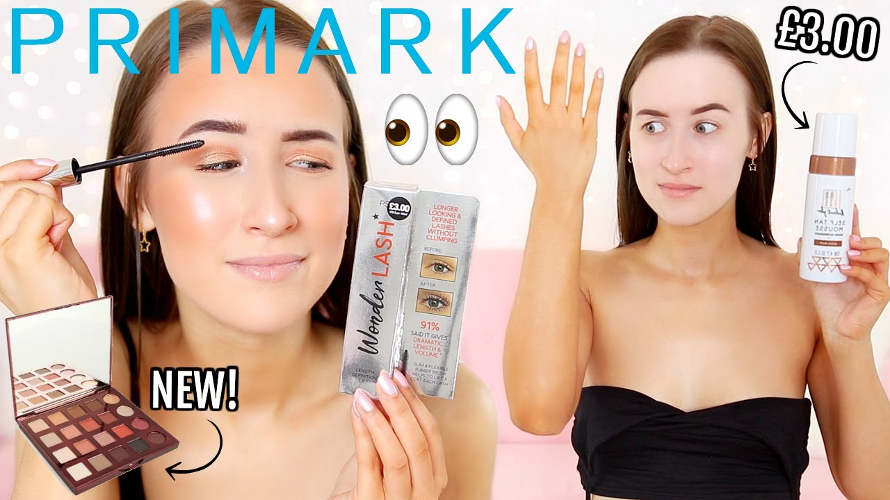 TESTING *NEW* PRIMARK BEAUTY... (Makeup, Fake Tan, Lashes etc...) - YouTube