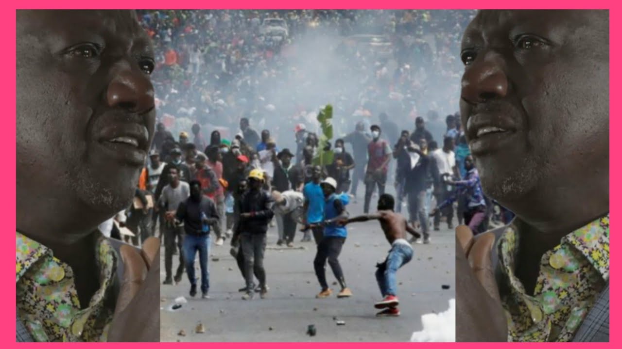 Gen z please forgive me!CRYING Ruto In tense as GEN Z stages JKIA ...