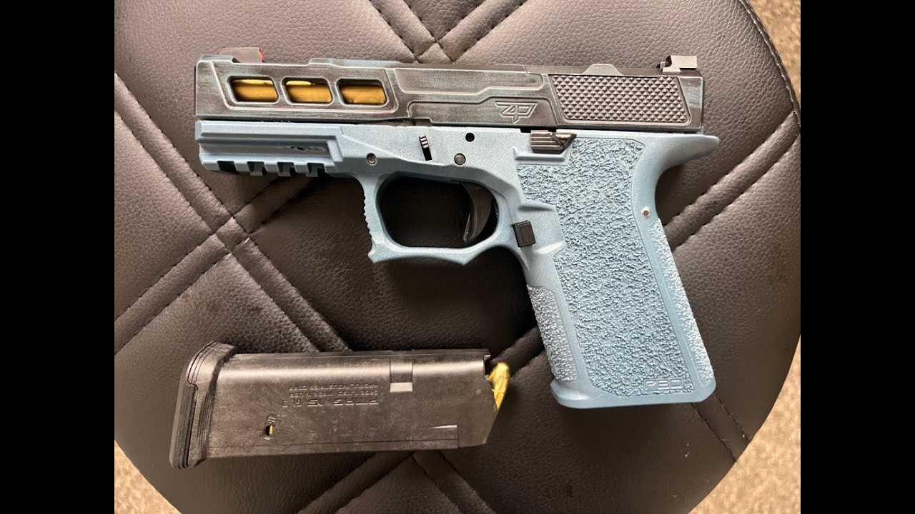 Battle Worn Blue Titanium P80 G19 (9MM) Overview and Range Test - YouTube