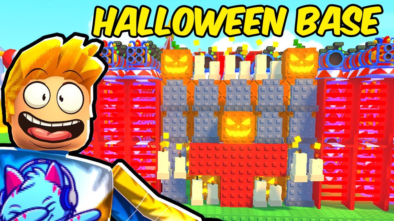Getting Top 3 On Leaderboard With New HALLOWEEN BASE SETUP in Build ur ...