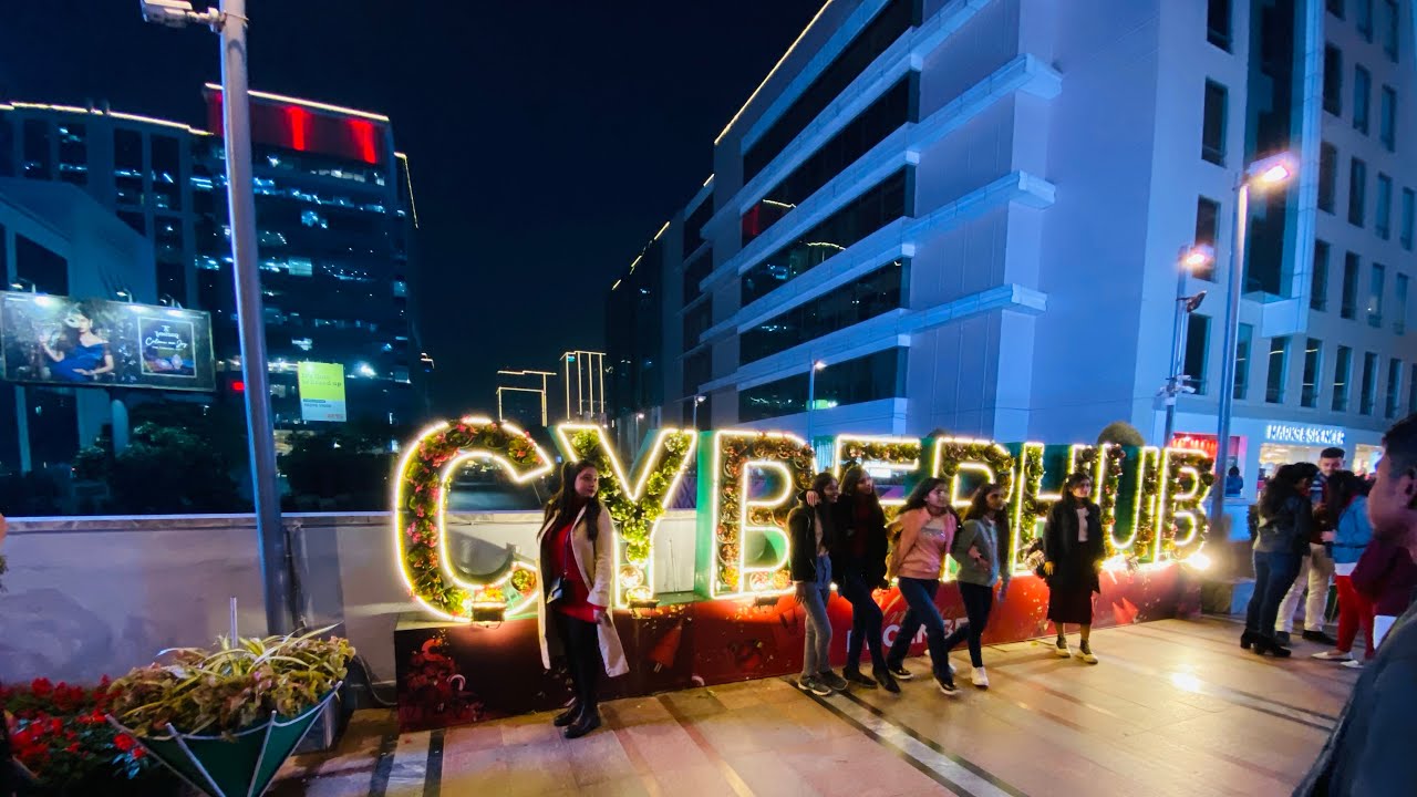 Cyber Hub Gurgaon on Christmas #cyberhub #gurgaon #delhincr # ...