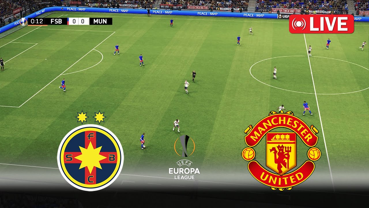 LIVE 🔴 FCSB vs Manchester United | Europa League 24/25 | Full Match ...