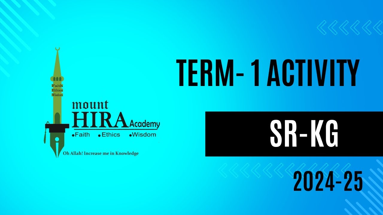 SR KG TERM-1 ACTIVITY VIDEO 2024-25 - YouTube