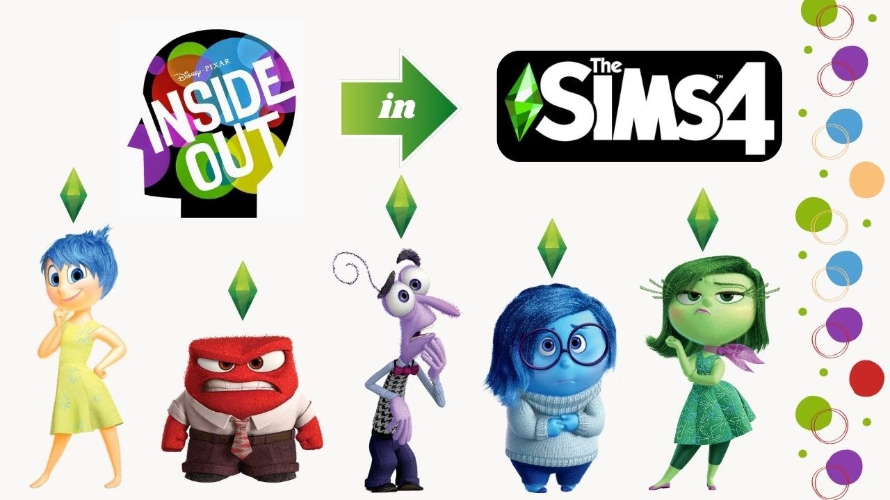 Making the Inside Out emotions in the Sims 4 - YouTube