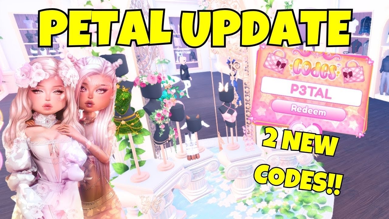 *NEW* PETAL UPDATE in DRESS TO IMPRESS *2 NEW CODES, WAND, CLOTHING & MORE* | ROBLOX - YouTube
