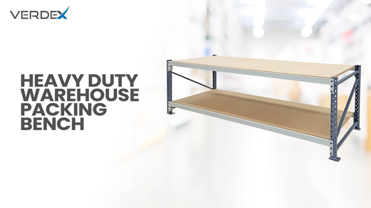 Heavy Duty Warehouse Packing Bench by Verdex - YouTube
