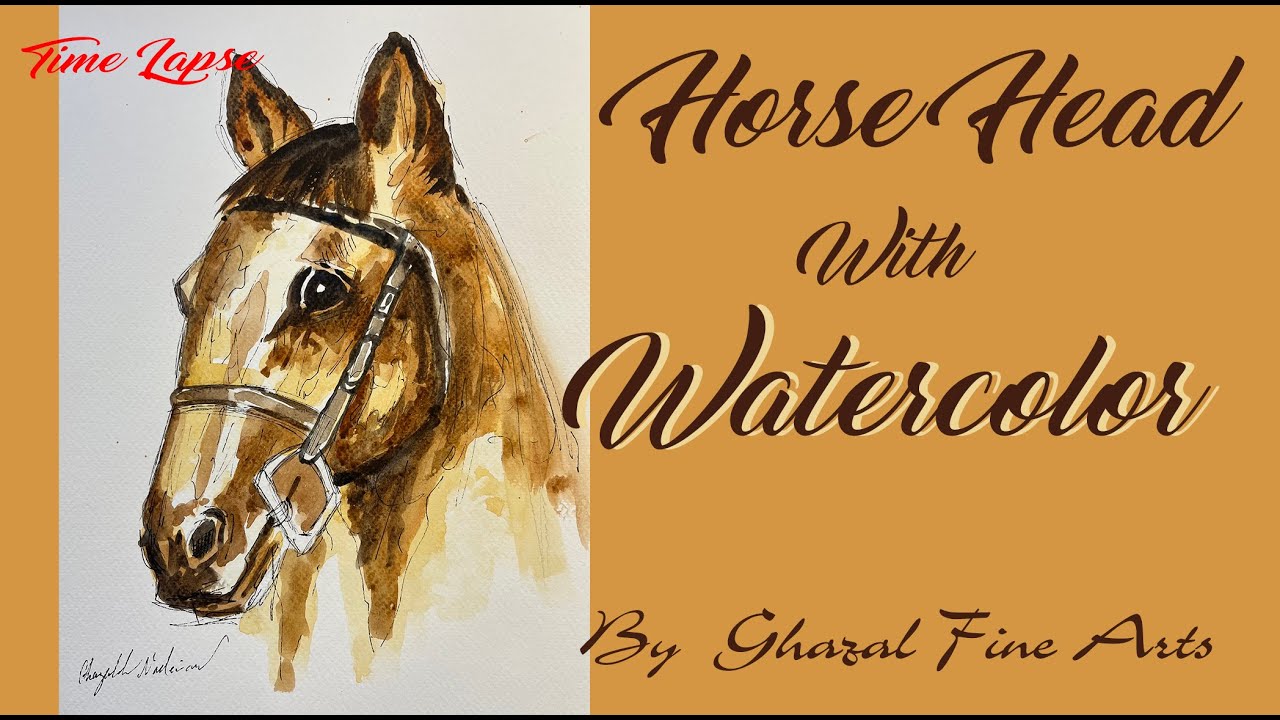 How Learn How to Draw and Paint Horse Head - Easy Beginner Online Art ...
