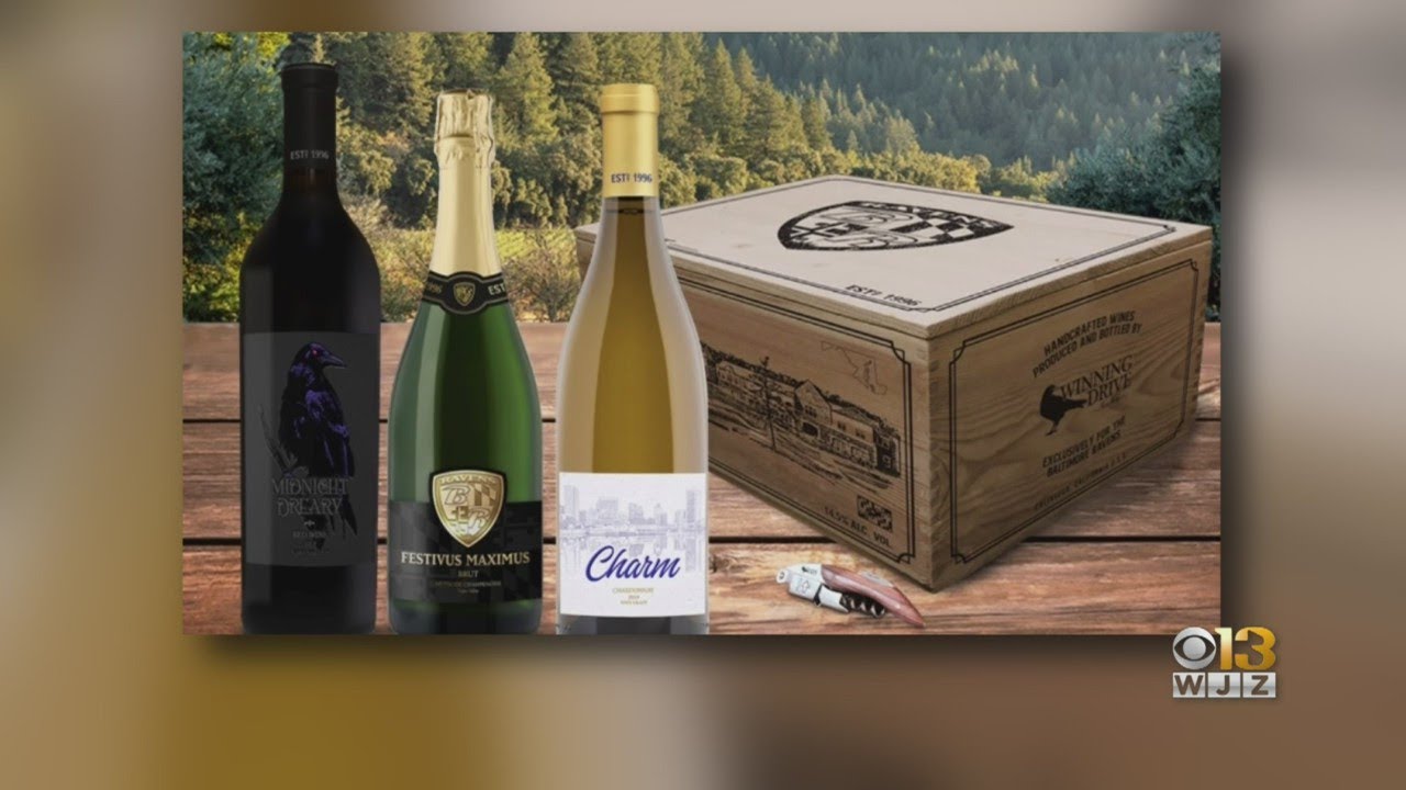 Ravens Launch Subscription Wine Club Brand 'Winning Drive' - YouTube