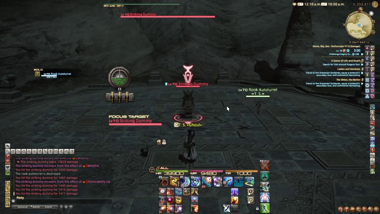 FFXIV - MCH Test Opener 4.1 - YouTube
