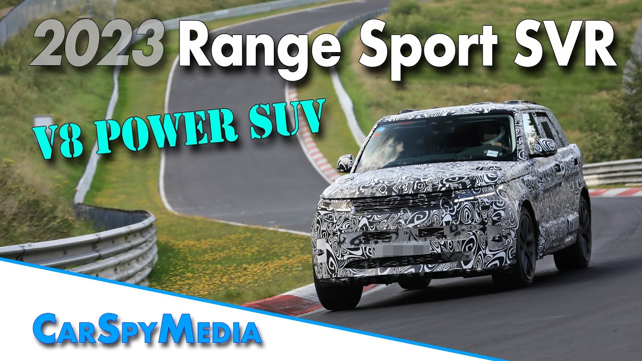 2023 Land Rover Range Sport SVR V8 prototype spied testing at the ...