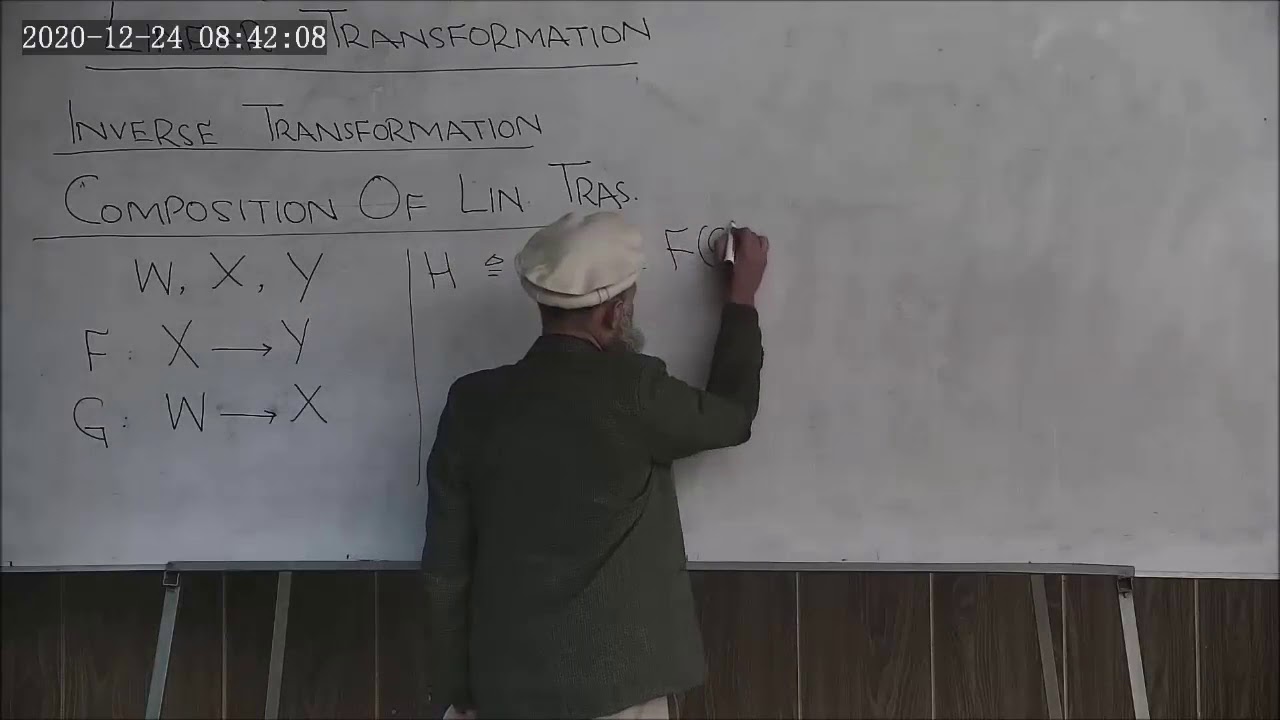 EM 17 - Inverse transformation, composition of linear transformations ...